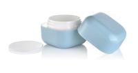 China 30g Wholesale Cosmetic Skin Care PP Plastic Square Jar for Cream for sale