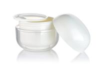 China OEM White PP 30g Cream Cosmetic Round Jar with Cap for Cosmetic for sale