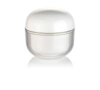 China OEM White PP 30g Cream Cosmetic Round Jar with Cap for Cosmetic for sale