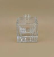 China Square Thick Sole Smooth Clear Glass Bottle for Car Perfume for sale
