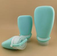 China Refill Container Silicone Travel Bottles Set Leak Proof Silicone Travel Toiletries Bottle for sale