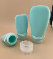 China Refill Container Silicone Travel Bottles Set Leak Proof Silicone Travel Toiletries Bottle for sale