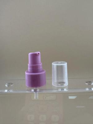 China Lotion Treatment Pump with Half Cap Purple Cosmetic Packaging 20/410 Cream Pump for sale