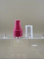 China Cosmetic Pink Lotion Cream Treatment Pump 20/410 for Skincare Essential Oil Glass Bottle for sale