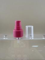 China Cosmetic Pink Lotion Cream Treatment Pump 20/410 for Skincare Essential Oil Glass Bottle for sale