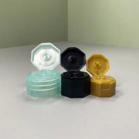 China Octagon Shape 24mm Flip Top Caps Plastic Special Shape Snap Caps for sale