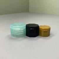 China Octagon Shape 24mm Flip Top Caps Plastic Special Shape Snap Caps for sale