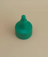 China Green Plastic Ribbed Jelly Cap for Paint Bottles for sale