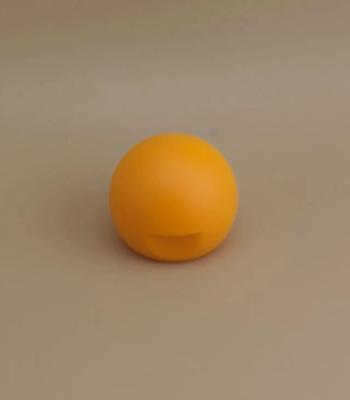 China Yellow Plastic Smooth Matte Spherical Lid for Cosmetic Bottles for sale