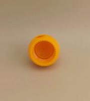 China Yellow Plastic Smooth Matte Spherical Lid for Cosmetic Bottles for sale
