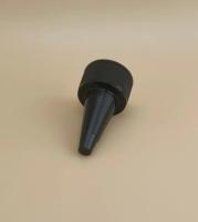 China Black Plastic Ribbed Jelly Screw Cap for Paint Bottles for sale