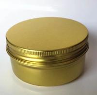 China 5ml 15ml 30ml 50ml 100ml 150ml 200ml Aluminium Container Gold Aluminum Tin Jar for Cosmetic Cream Packing Metal Aluminum Jar for sale