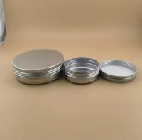 China Aluminum Lip Balm Container Case 50ml 60ml Aluminum Tin Containers 60 Grams 100ml Aluminum Candle Jar for Tea for sale
