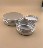 China Aluminum Lip Balm Container Case 50ml 60ml Aluminum Tin Containers 60 Grams 100ml Aluminum Candle Jar for Tea for sale