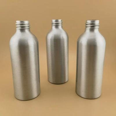 China New Luxury Clear Silver Aluminum Bottles of High Quality Cosmetic Aluminum Bottles for sale