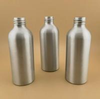 China New Luxury Clear Silver Aluminum Bottles of High Quality Cosmetic Aluminum Bottles for sale