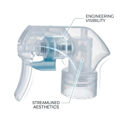 China CRC Child Resistant Chemical Solvent Trigger Pump Sprayer 28/410 PP Acid Resistant for Industrial Cleaning for sale