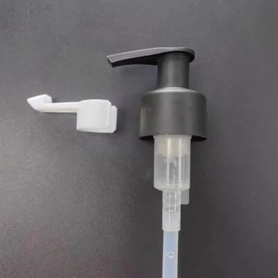 China Bulk Wholesale 20/410 24/410 Oil Pump White PP Plastic Clip Lock Makeup Remover Lotion Pump with Long Clip for sale