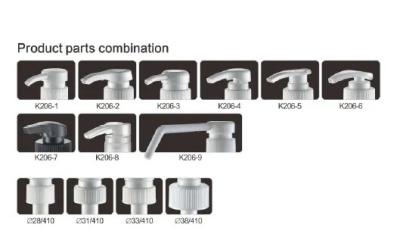 China Lotion Pump K206-1 Dispenser for sale