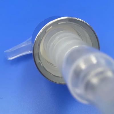 China Cosmetic Packaging Aluminium Plastic Silver Sprayer Pump Lotion Pump for sale
