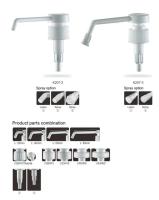 China Nonspill White Lotion Dispenser Pump Leakproof with Long Nozzle K207-3 for sale