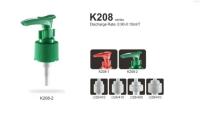 China 24/410 Green Custom PP Material Lotion Dispenser Pump with Clip Lock for Liquid Soap Skin Care Lotion K208 for sale