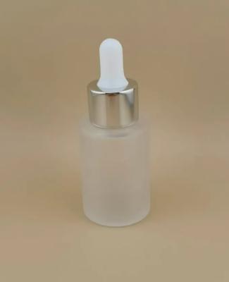 China New Design Matte Clear Smooth Round Dropper Bottle for Essence for sale
