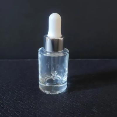 China Round Black Clear Pure Liquid Serum Glass Dropper Bottle for Skincare 5ml 10ml 15ml 20ml 30ml 50ml 100ml for sale