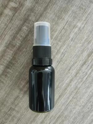 China 15ml 30ml 50ml 100ml Tamper Evident Sprayer Pump with Black Glass Bottle for sale