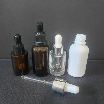 China Wholesale Empty Cosmetic Amber Glass Body Oil 15ml 20ml 30ml Dropper Bottle for sale