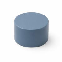 China Bluegrey Plastic Round Smooth Matte Cap for Cosmetic Bottles for sale