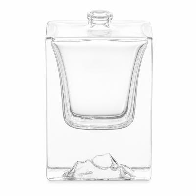 China High Quality Super Clear Empty Perfume Glass 50ml Bottles Glass Perfume Bottle for sale