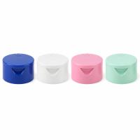 China Blue Color Smooth 24/410 Plastic Lid Flip Top Cap for Cosmetic Bottle for sale