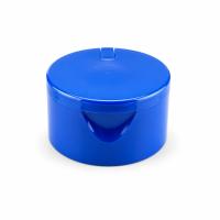 China Blue Color Smooth 24/410 Plastic Lid Flip Top Cap for Cosmetic Bottle for sale