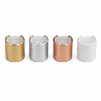 China 20/410 24/410 28/410 Gold Silver Aluminum Plastic Disctop Cap Screw Bottle Cap for sale