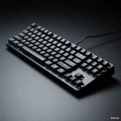 China Double Shot PBT Keycaps 104-Key Set for Cherry MX Switches - Black/White OEM Profile for sale