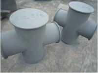 China High performance Customized Cast Iron Mooring Cleats Ballards Single / Double / Cross Dock Bollards for sale