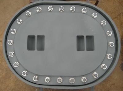 China Stainless Steel Ship Hatch Cover Round Angle Watertight / Weathertight for sale