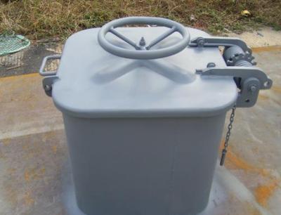 China Grey Painting A60 Hatch Cover With Spring Hinge Escape Quick Action For Marine Ships for sale