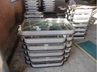 China Inward Opening Aluminum Steel Rectangular Marine Cabin Fixed Windows for Ships for sale