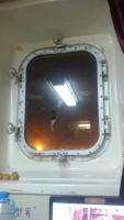 China Marine Steel Bolted & Welding Cabin Windows , Rectangular Windows With Round Angle for sale