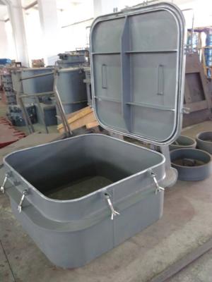 China Hinged Opening Weathertight Steel Marine Hatch Cover With Counter Weight for sale