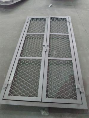 China Single & Double Opening Wire Mesh Fence Door 8 mm Thickness for sale