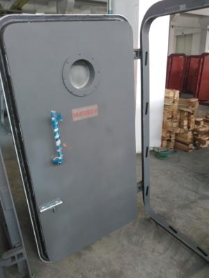 China Marine Steel Weathertight Door with Round Window Quick Acting for sale