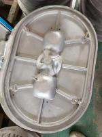 China Aluminium Marine Embedded Manhole Cover with Quick Opening Hatch in Oval/Square Shape 600×600 450×800 for sale