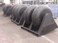 China Roller Wheel Rubber Fender Boat Dock Fenders For Frame Type Ports for sale
