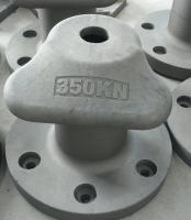 China 350 KN Carbon Iron Marine Mooring Components T Head Dock Bollards for sale