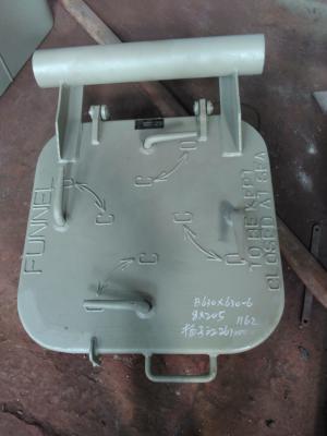 China Grey Paint Marine Hatch Cover , 4 - 12 Mm Thick Marine Manhole Hatch Cover for sale