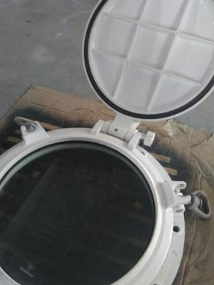China Bolted Open Type Marine Porthole Marine Windows Side Scuttle With Storm Cover for sale