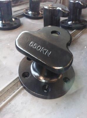 China SWL 550KN Tee Head Mooring Bitts Ship Berthing Bollard for sale